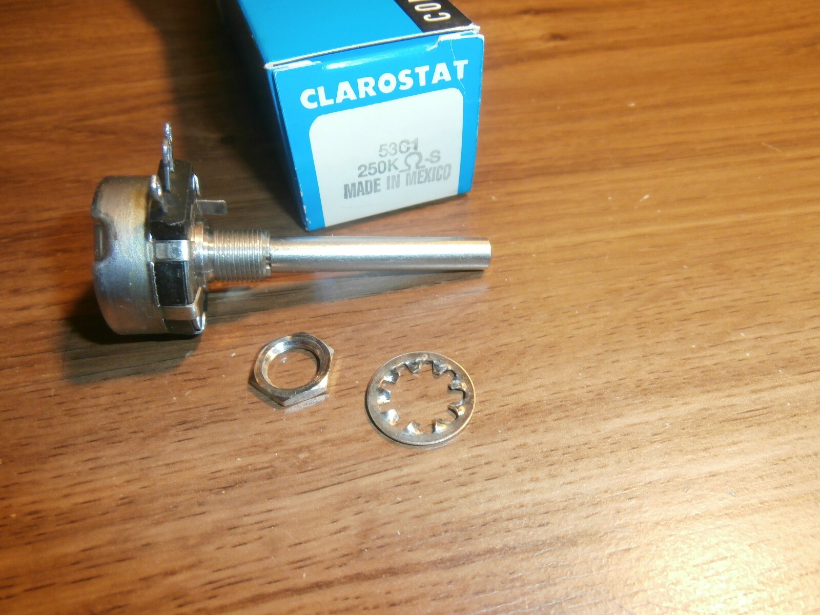 Clarostat 53C1-250K Ohms Linear 2 Watt 2500 Ohm Potentiometer,NOS/NIB ...