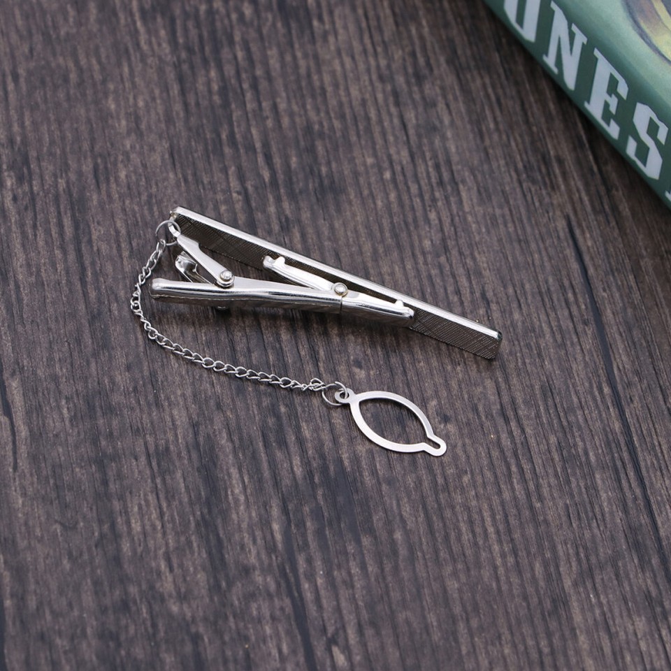 Men Modern Tie Clips Metal Simple Necktie Bar Clasp Pinch Clip Clamp