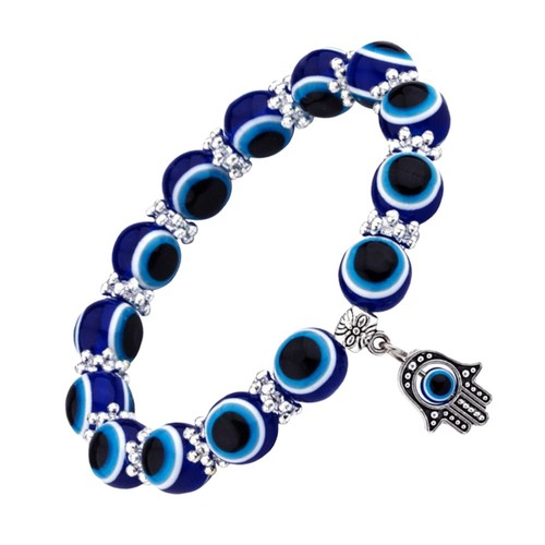 Devil Eye Bracelet Set Evil Eye Charm Anklet Women Turkish Bead | eBay ...