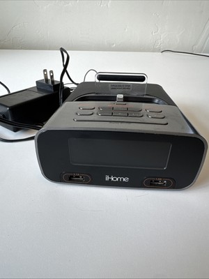 IHOME Lightning Docking FM Clock Radio With Dual USB Charging HPL12 | eBay