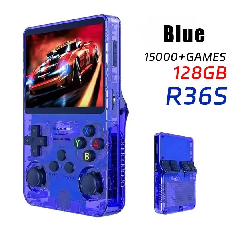 R36s Retro Handheld Video Game Console 64GB 128GB 256GB 512GB 3.5 Inch ...