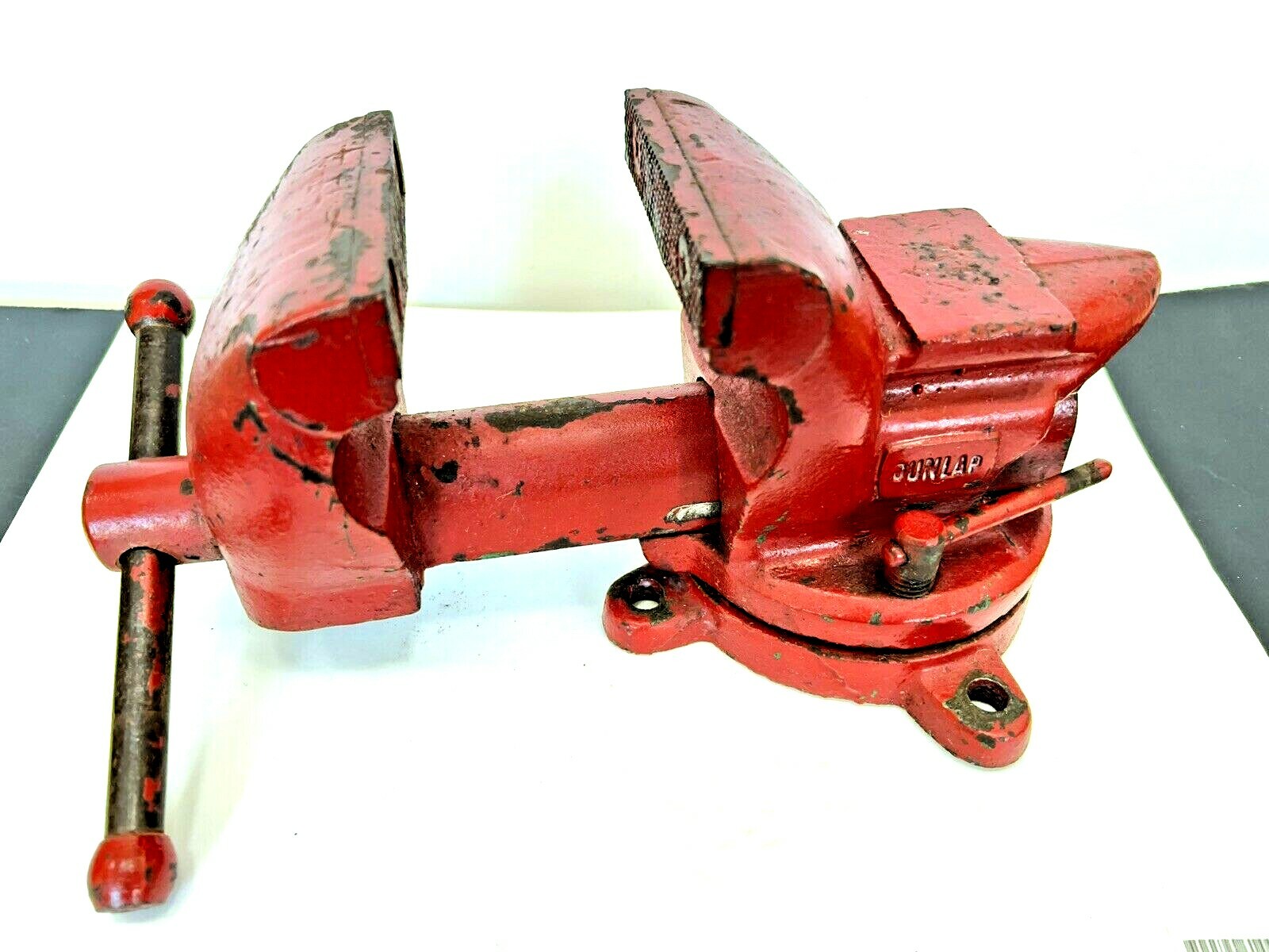 VINTAGE Dunlap 5244 with 3-1/2" Jaws & Anvil BENCH VISE USA | eBay