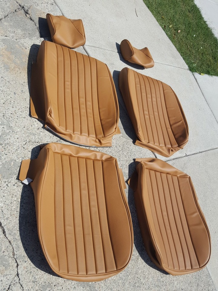 MERCEDES 380SL 560SL 107 80-89 UPHOLSTERY SEAT KIT MB TEX PALOMINO ...