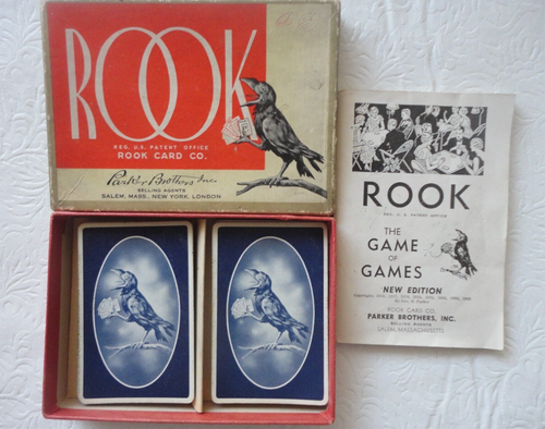 Vintage ROOK Parker Bros. The Game of Games 1934 Cards original box | eBay