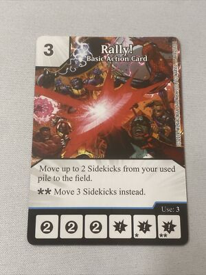 RALLY! * BASIC ACTION CARD OP PROMO Marvel Dice Masters Wizkids | eBay