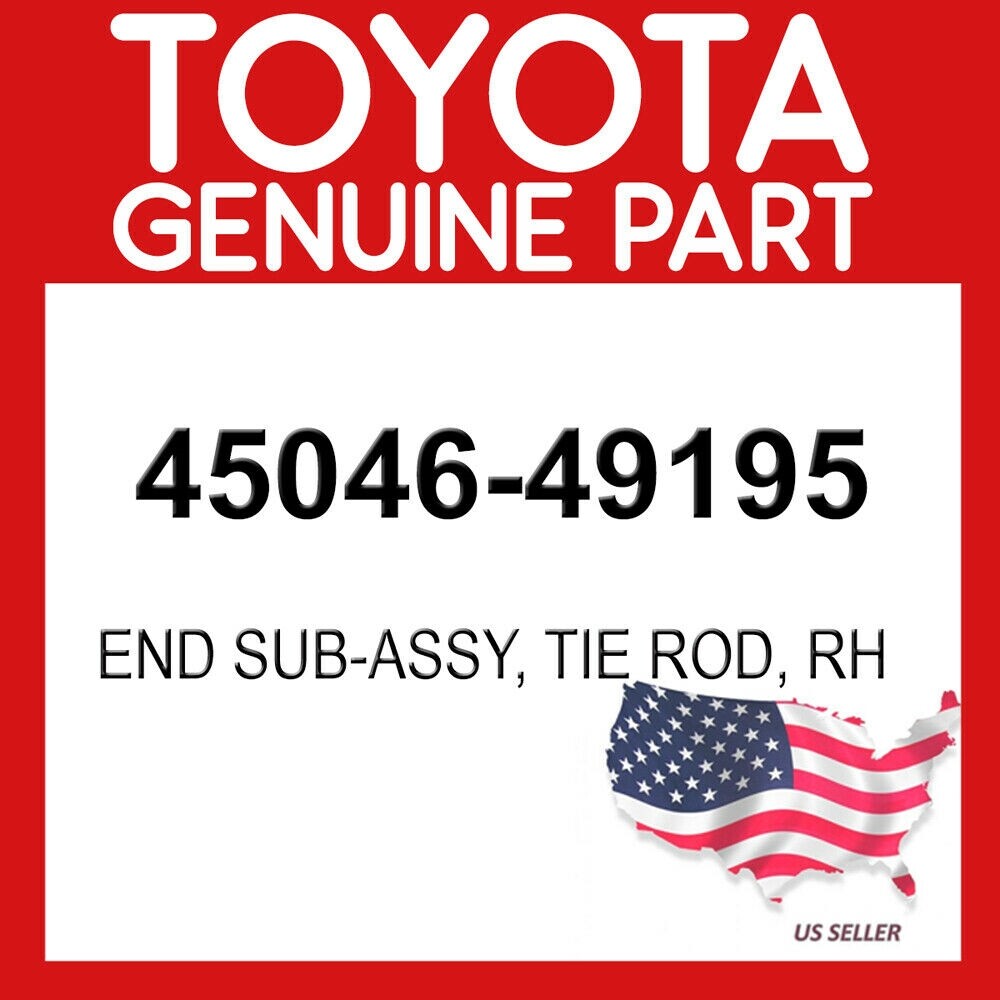 Toyota Genuine 45046-49195 End Sub-Assy Tie Rod RH OEM 4504649195 | eBay