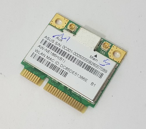 Wi-Fi Mini PCIe AW-NE186H AzureWave AR5B125 da Notebook Asus A55DR ...