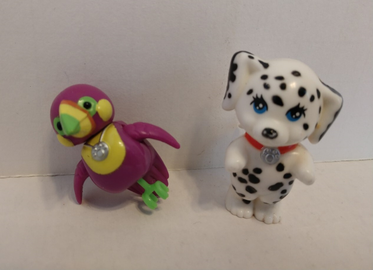Vintage KENNER Littlest Pet Shop DALMATIAN Dog and TICKLISH TOUCAN 1992 ...