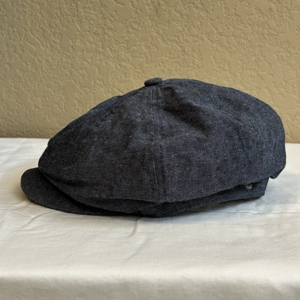 Stetson Linen Blend Newsboy Cap Gray Large Gatsby Baker Boy Hat | eBay