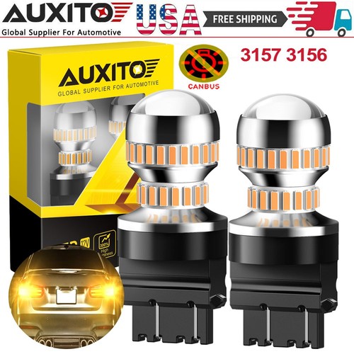 3157 3156 3057 54LED Front Turn Signal Light Bulb Error Free Anti Hyper ...