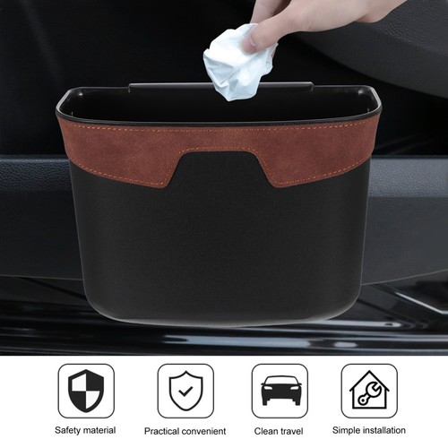 2 Count Car Mounted Garbage Bin Automobile Trash Can Waste Holder | eBay UK