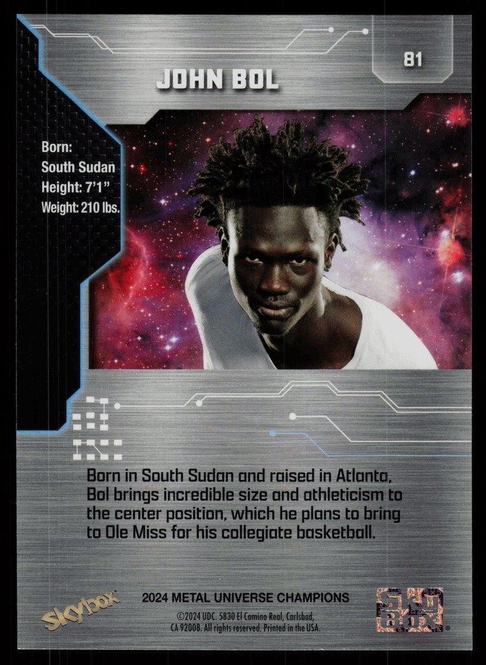 2024 SkyBox Metal Universe Champions #81 John Bol | eBay