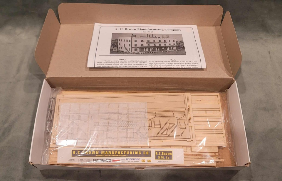 American Model Builders LaserKit HO Scale Kit #715 AC BROWN ...