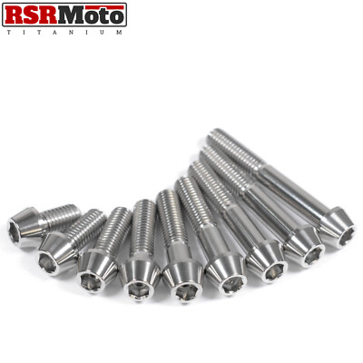 M8 Titanium Taper Cone Allen Bolt Screw Ti 15 20 25 30 35 40 45 50 55 ...