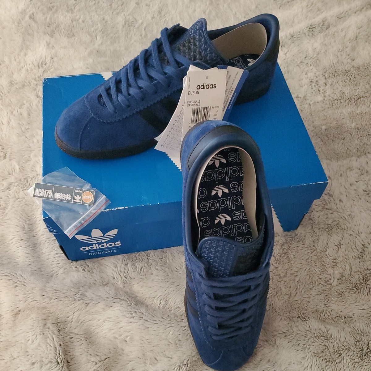 ADIDAS DUBLIN TAIWAN MENS UK10 US10.5 BNIB 2017 DARK BLUE W ADIDAS DUBLIN TAIWAN MENS UK10 US10.5 BNIB 2017 DARK BLUE W