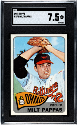 1965 Topps #270 Milt Pappas SGC 7.5 | eBay