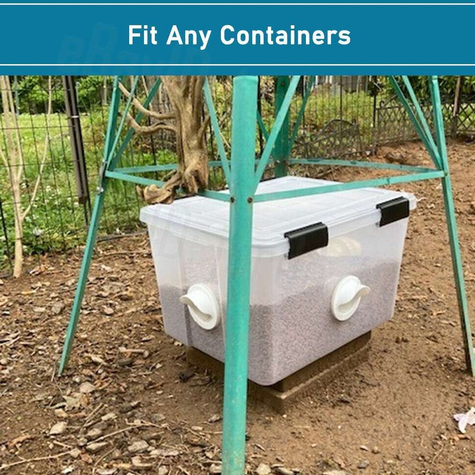 2026 Chicken-Feeder Poultry Pro Feeder DIY Port PVC Gravity Fed Chicken ...