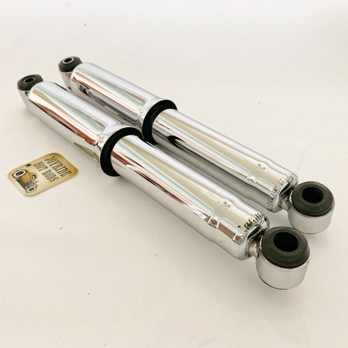 Hot Rod Gas Shocks with Dust Covers - 1pr - (9" -> 14") - Chrome Plated ...