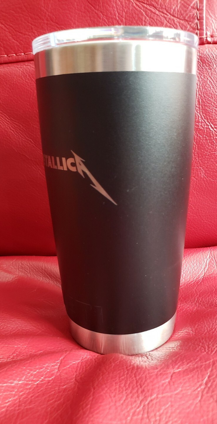 METALLICA M72 World Tour Black YETI 20oz Tumbler Rambler Pop-Up Store ...