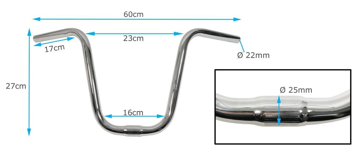Manillar Alto Para Bicicletas Chopper