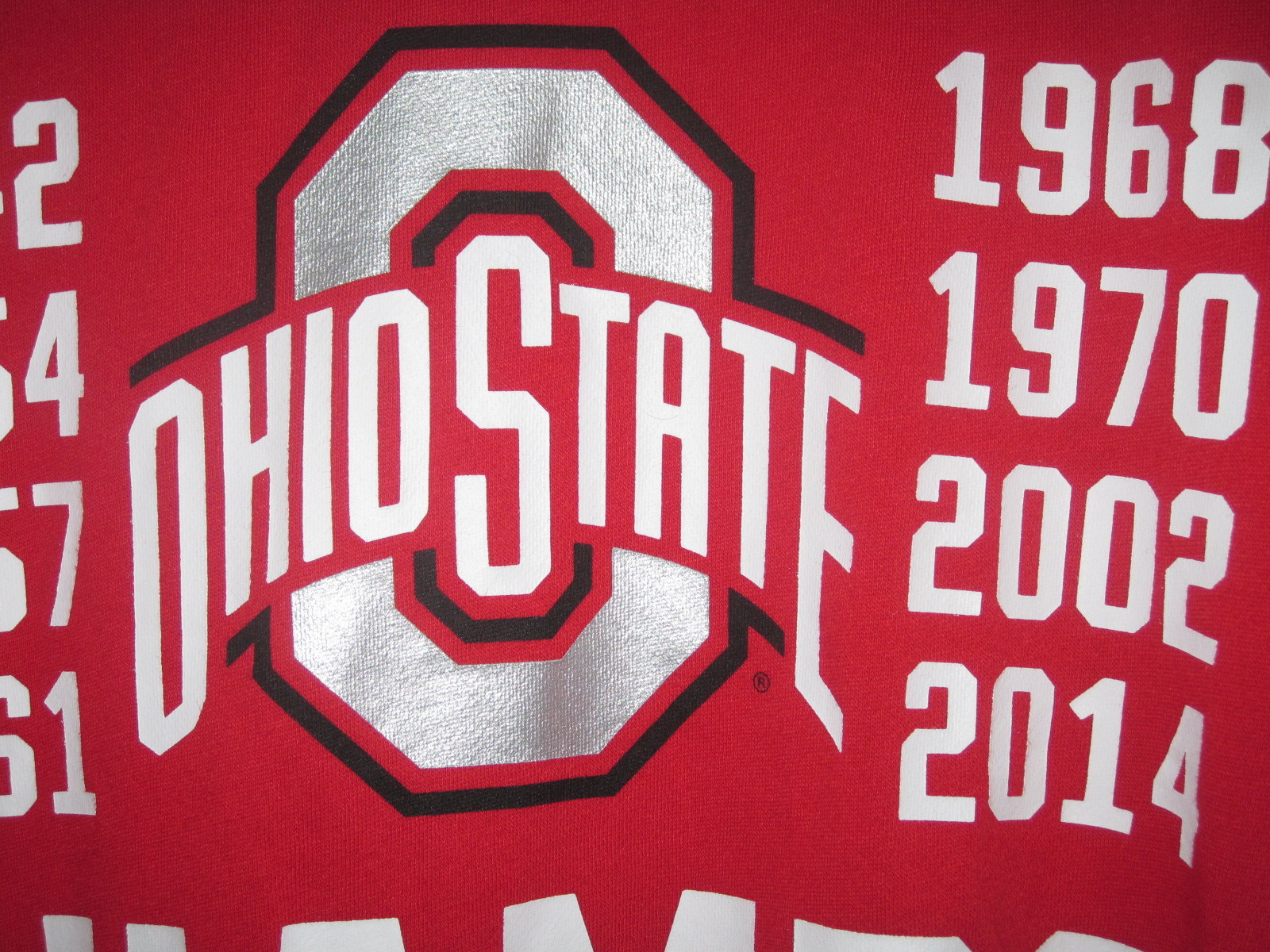NWT VICTORIA'S SECRET PINK OSU OHIO STATE RED CHAMPS SIDE ZIPPER CREW ...