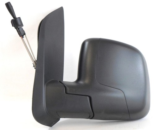 For Peugeot Bipper Van 2008-> Cable Wing Door Mirror Black Cover Left ...