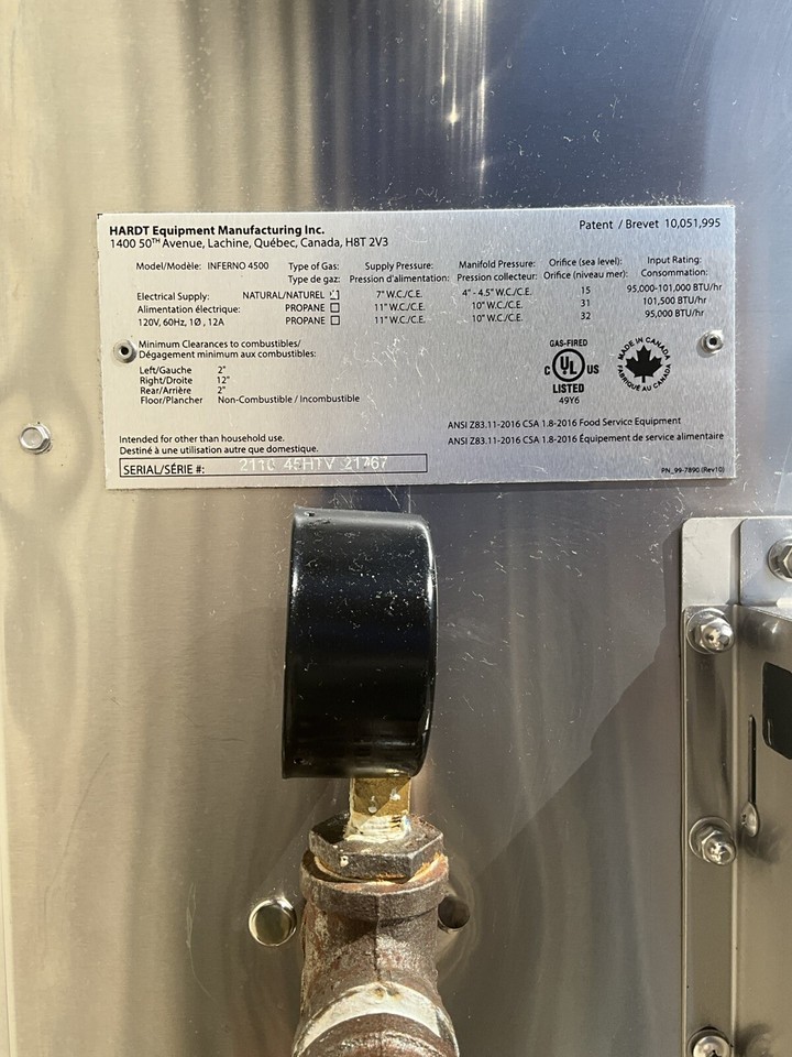 2021 HARDT GAS DOUBLE OVEN CHICKEN ROTISSERIE INFERNO 4500 SELF ...