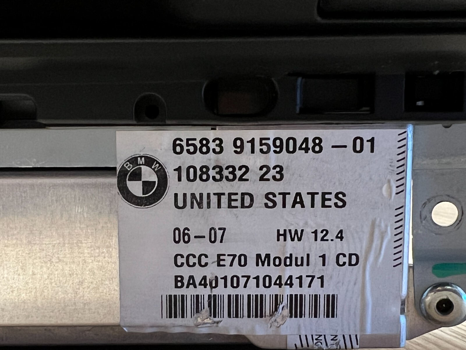 Genuine OEM Radio Control Unit for BMW 65839165855 for sale online | eBay