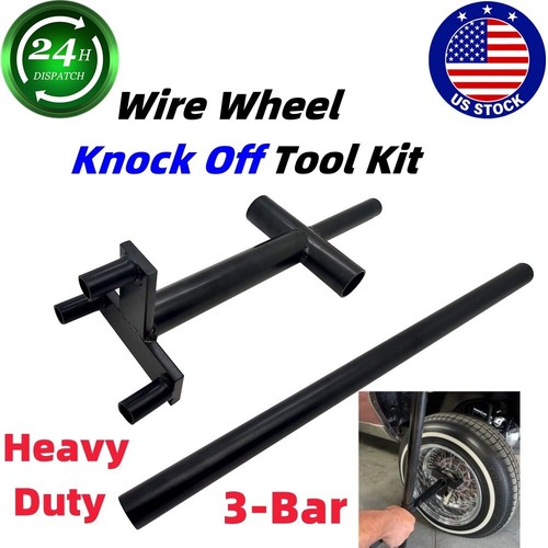 3 Bars Wire Wheel Knock Off Tool&Bar For Lowrider Dayton/Zenith/Luxor ...