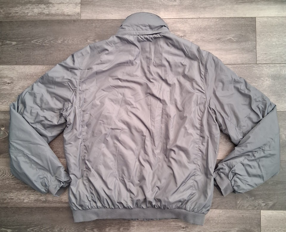RLX Ralph Lauren Nylon Bomber Jacket Lined Convertible Hood Grey Size ...