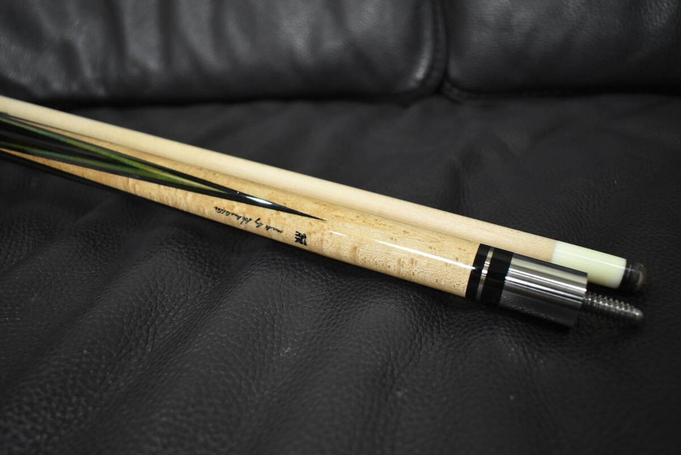 Adam Helmstetter Billiard Cue 14-Shaft Reptile Green Used | eBay