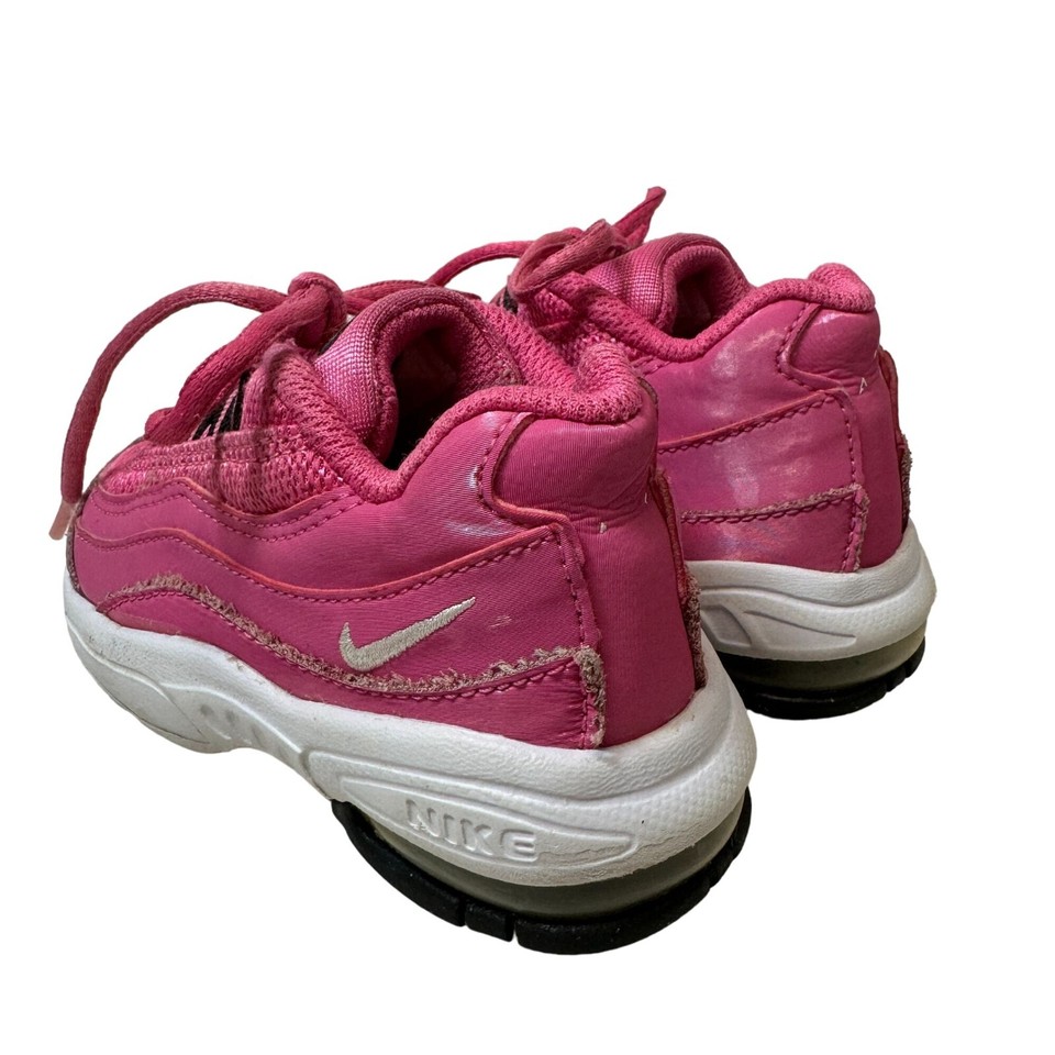 Nike Air Max 95 Baby Sneakers Toddler Girl 7C Desert Pink Black White ...