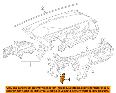 GM OEM 17-21 Bolt EV Instrument Panel-Reinf Beam Bracket 94556102 ...