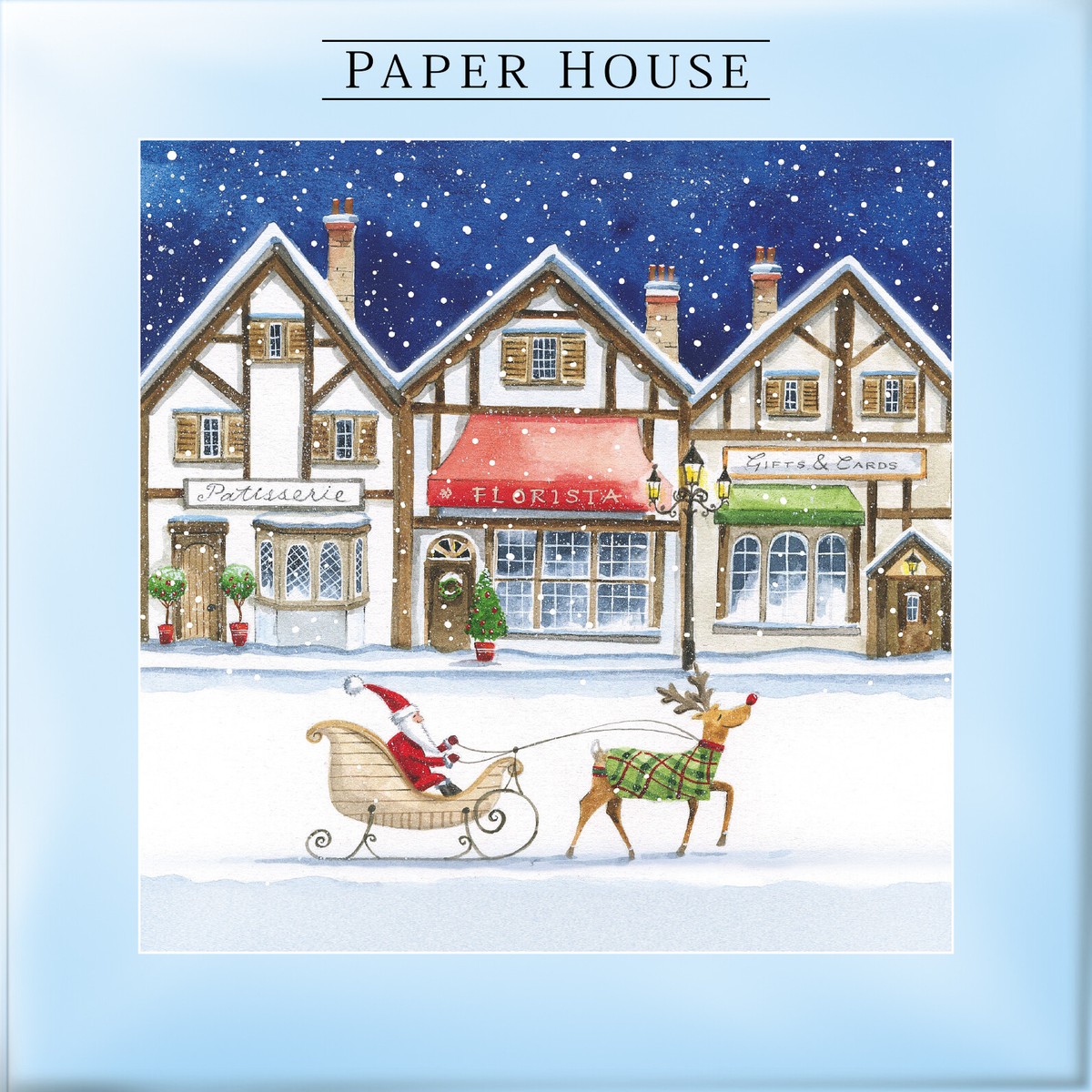 Paper House Christmas Cards Christmas Houses Concertina Card