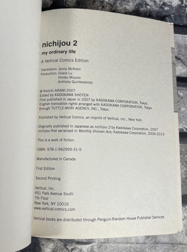 Nichijou My Ordinary Life Manga Books 2 & 3 by Keiichi Arawi - ENGLISH ...