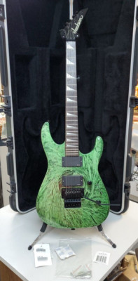 Jackson SL3MG GSW Soloist rare GREEN SWIRL FLOYD ROSE & DELUXE CASE S ...