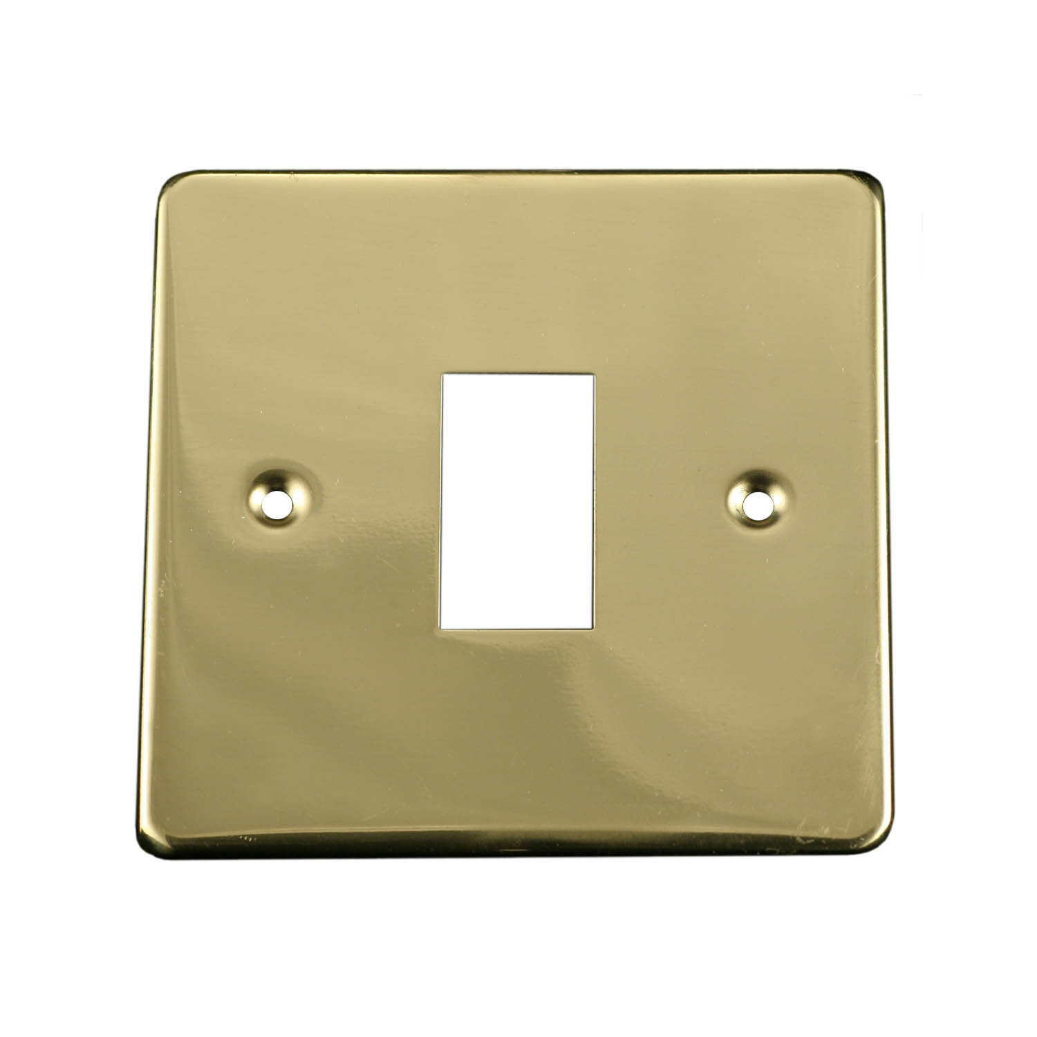 ElekTek Brass Light Switch Metal Cover Finger Plate No Wiring Single ...