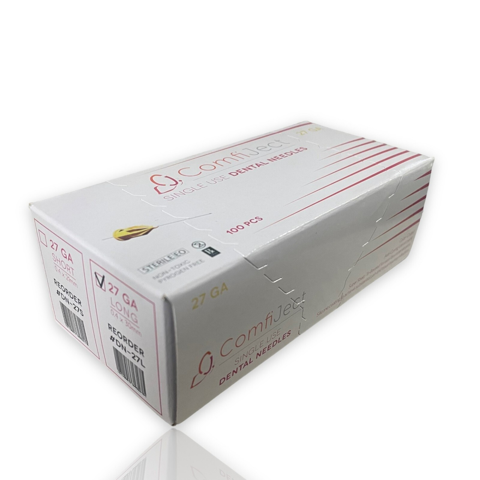 27ga Long Dental Needle Yellow Plastic Hub Disposable 100pcs/Box | eBay