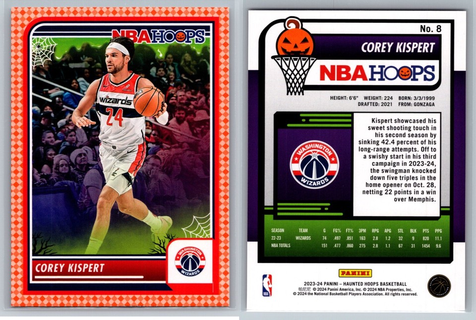 2023-24 Panini NBA Haunted Hoops ORANGE #1-150 You Pick Complete the ...