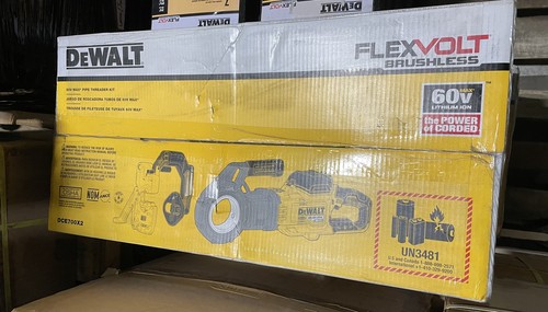 DEWALT DCE700X2 Flexvolt 60 Volt Cordless Pipe Threader Kit for sale ...