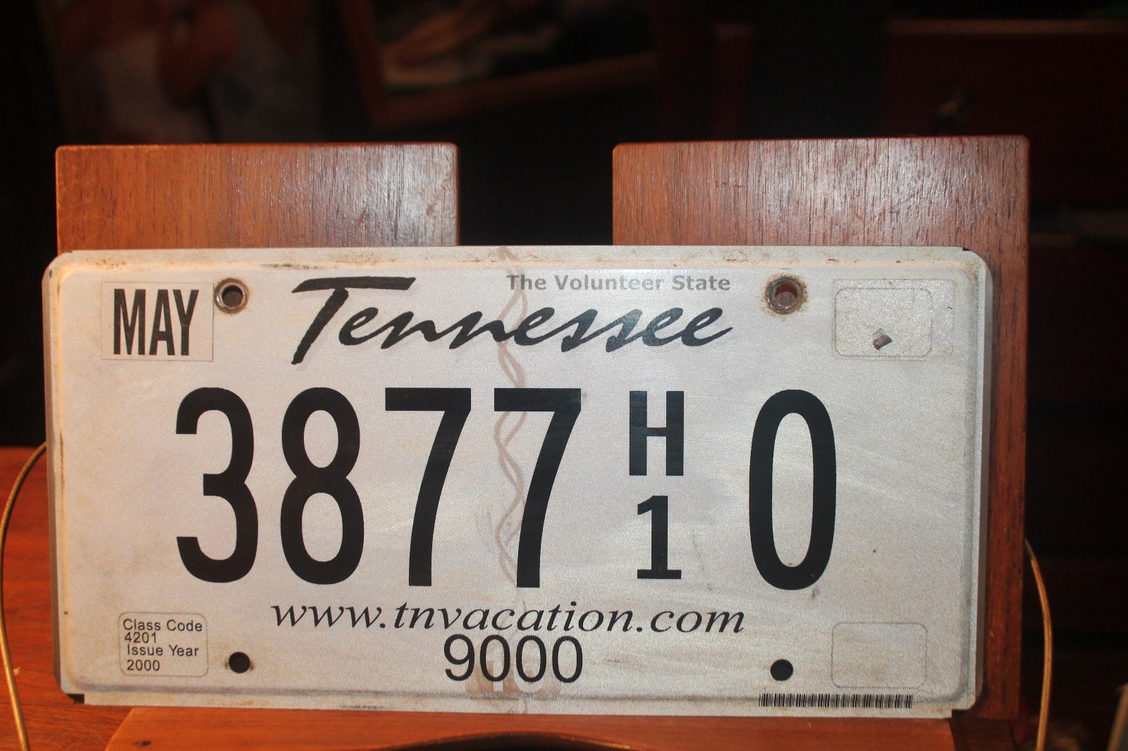 2000 Tennessee Tenn TN License Plate 3877H10 | eBay