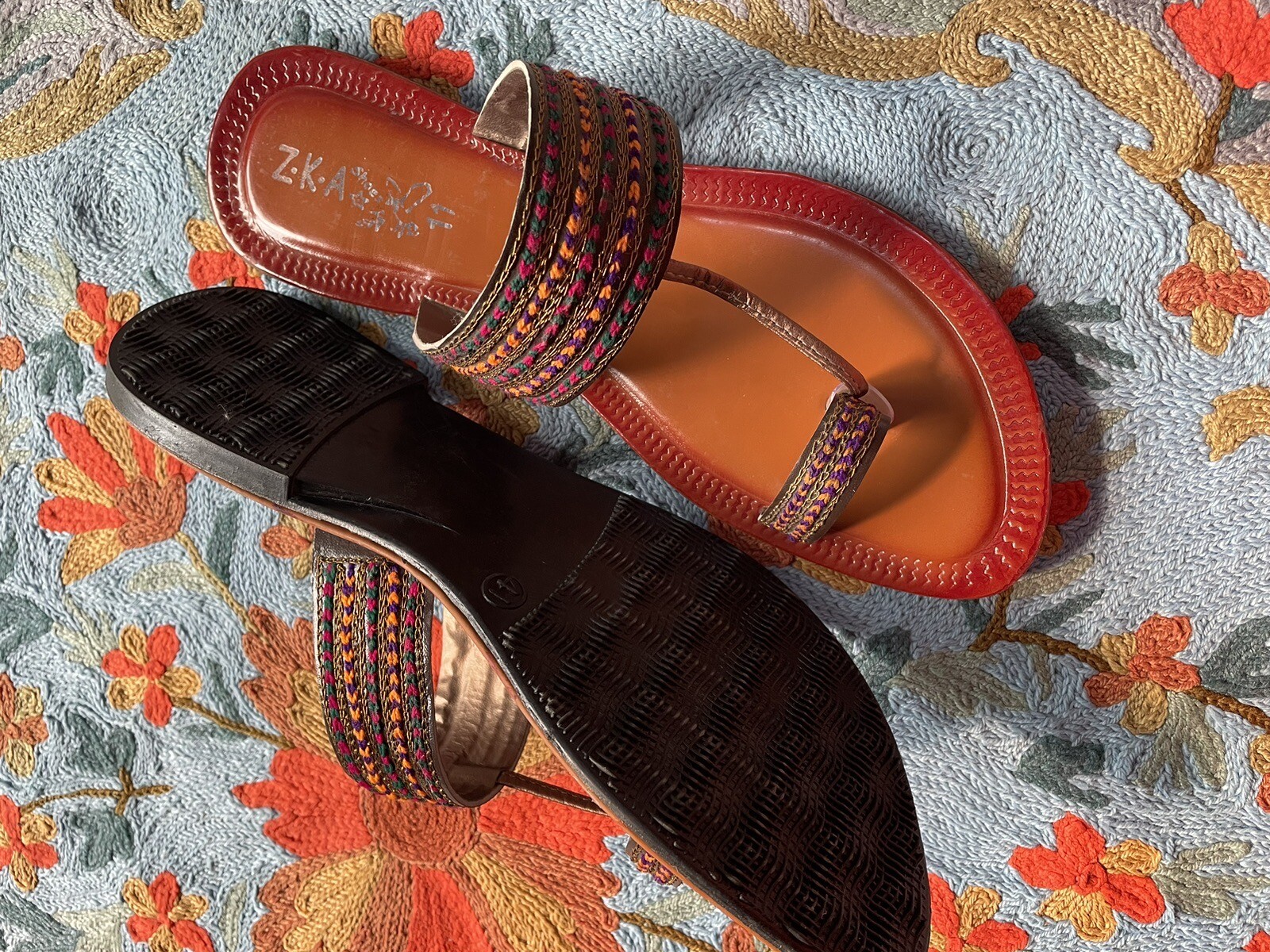 Pakistani Ethnic Ladies Kolhapuri Sandal Footwear Shoes Size 5 Chapal ...