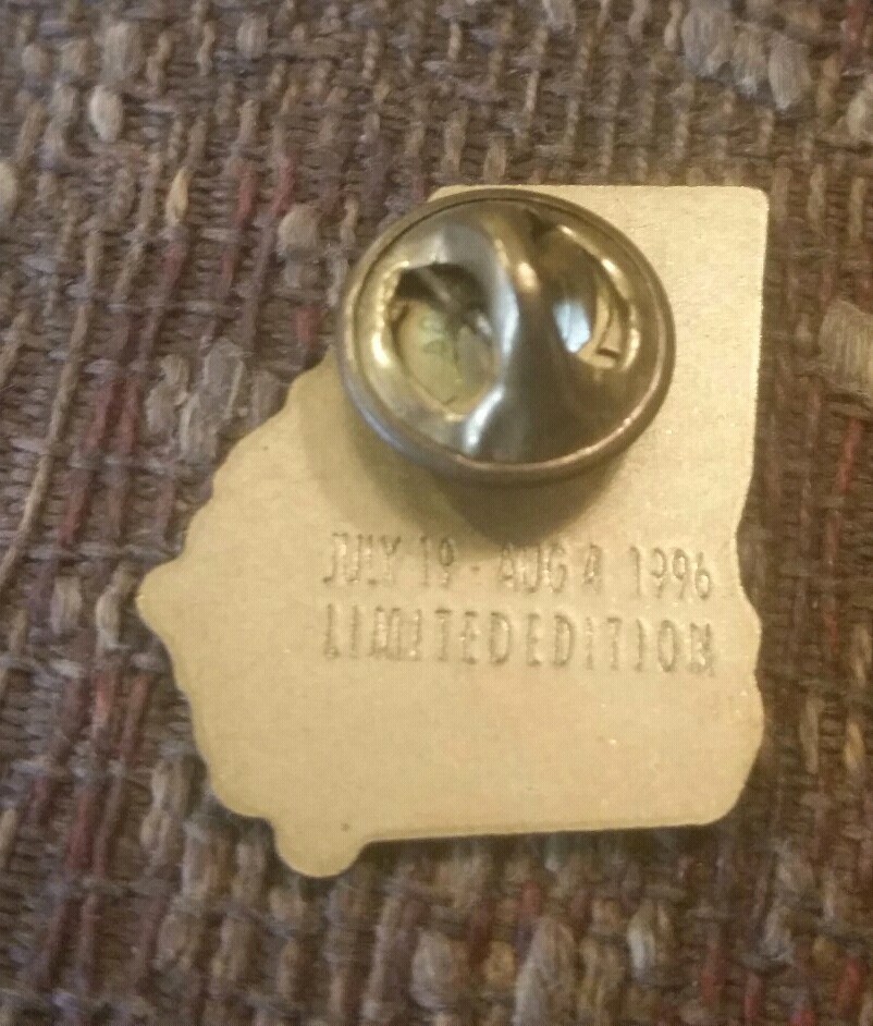Vintage Georgia lapel pin Limited Edition July 19-August 4, 1996 1 ...