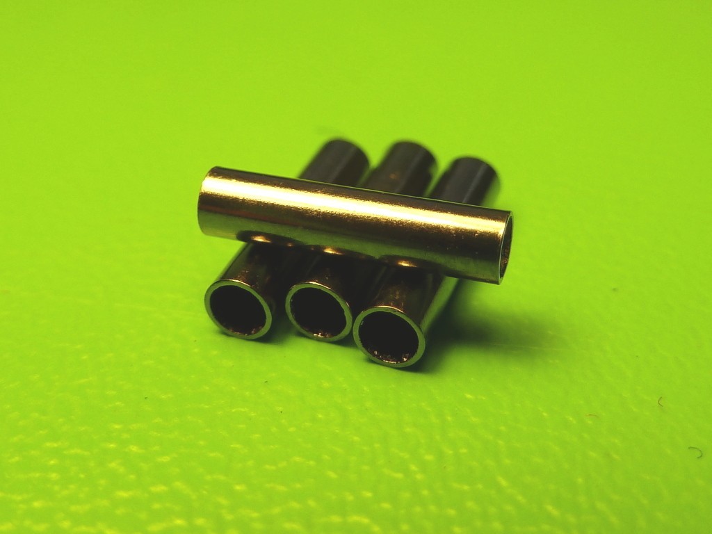 100 DFS COPPER FISHING CRIMPS, SINGLE, 1.4mm x 8mm, fishing tackle ...