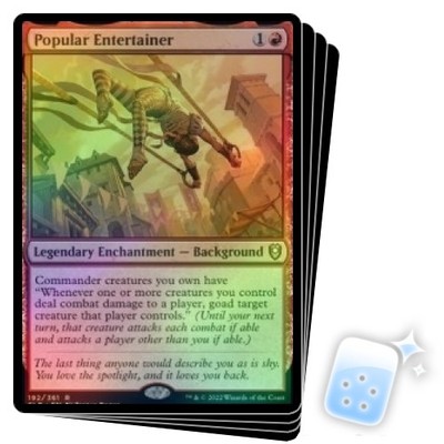 FOIL POPULAR ENTERTAINER X4 Commander Legends: Battle For Baldur's Gate ...