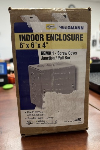 Hubbell Wiegmann Indoor Enclosure Junction Box Screw Cover Pull Box ...