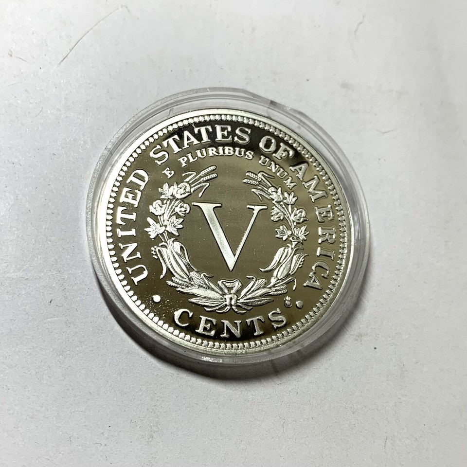 1913 Liberty V Nickel Coin Copy Silver Plated Token | eBay