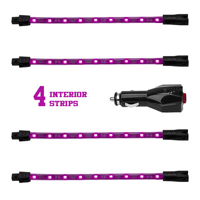 Pink - 4x8" Single Color XKGLOW Underglow LED Accent Light Car/Truck ...