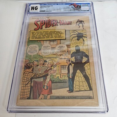 Amazing Fantasy #15 Spider-Man 1st Appearance Custom Label 1962 CGC NG ...