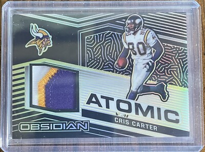 Cris Carter Obsidian Atomic Material /25 Tri-Color Patch | eBay